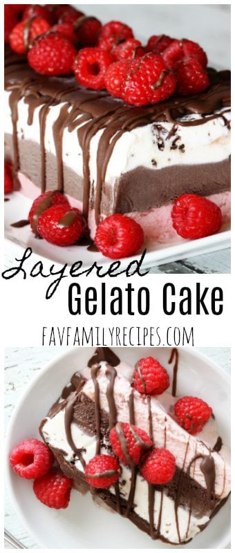 Frozen Layered Gelato Cake | Favorite Family Recipes