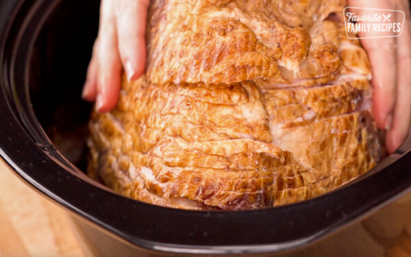 Slow Cooker Ham with Maple and Brown Sugar | Favorite Family Recipes