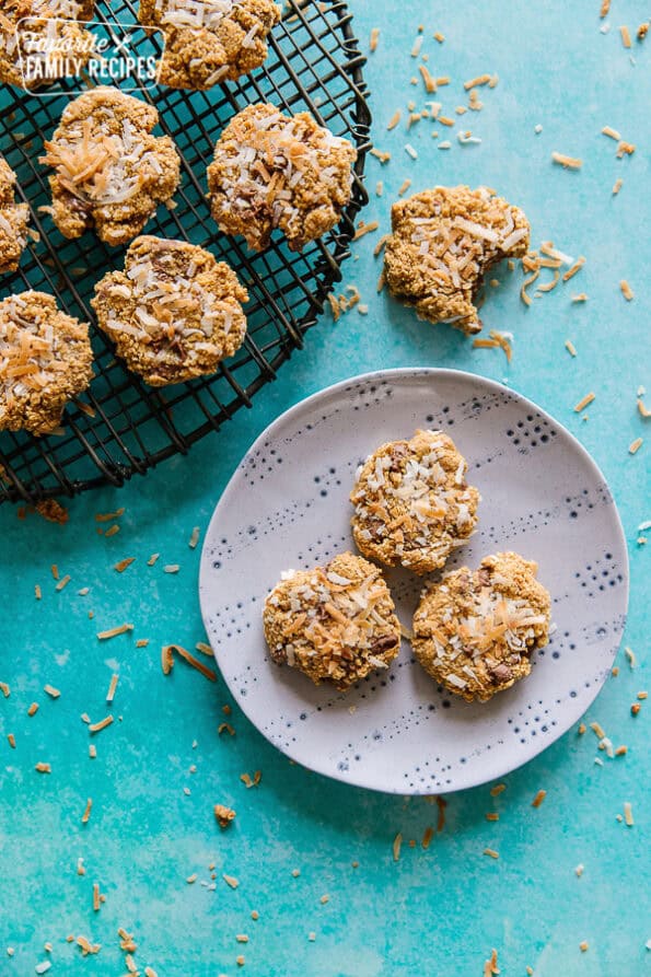 Graham Cracker Coconut Cookies