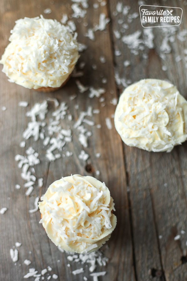 Tasty Coconut Cupcakes | from Favorite Family Recipes