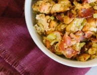 Thanksgiving Stuffing with Bacon