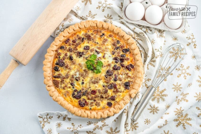Christmas Breakfast Quiche