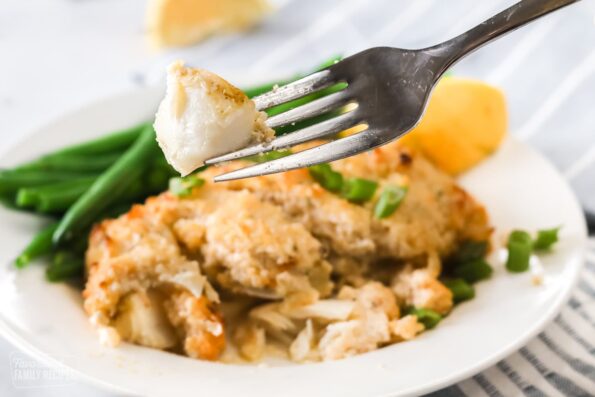 Baked Mahi Mahi with Herb Parmesan Crust