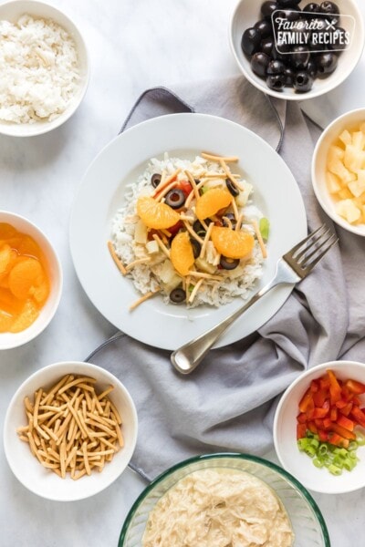 Hawaiian Haystacks (always a crowd pleaser)