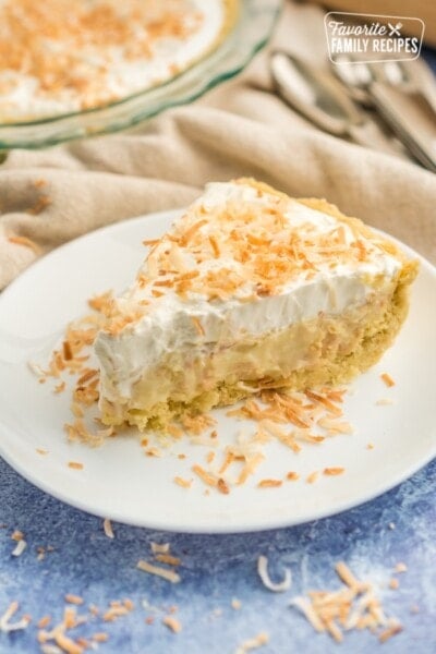 Homemade Coconut Pie with Toasted Coconut