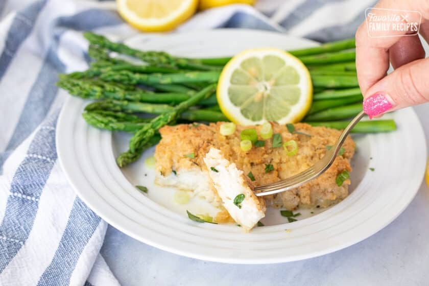 Baked Mahi Mahi with Herb Parmesan Crust