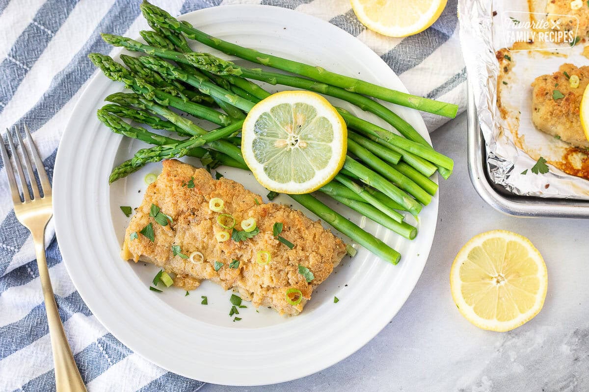 Baked Mahi Mahi with Herb Parmesan Crust