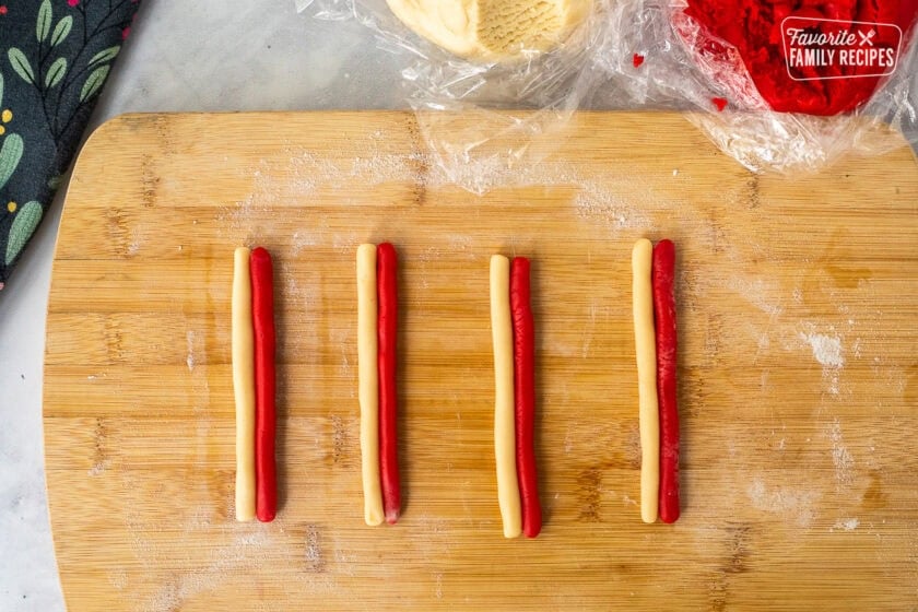 Twisted Candy Cane Cookies