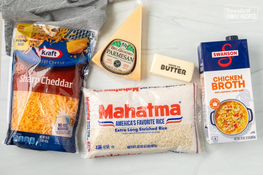 Easy Cheesy Rice (Baked or Stovetop)