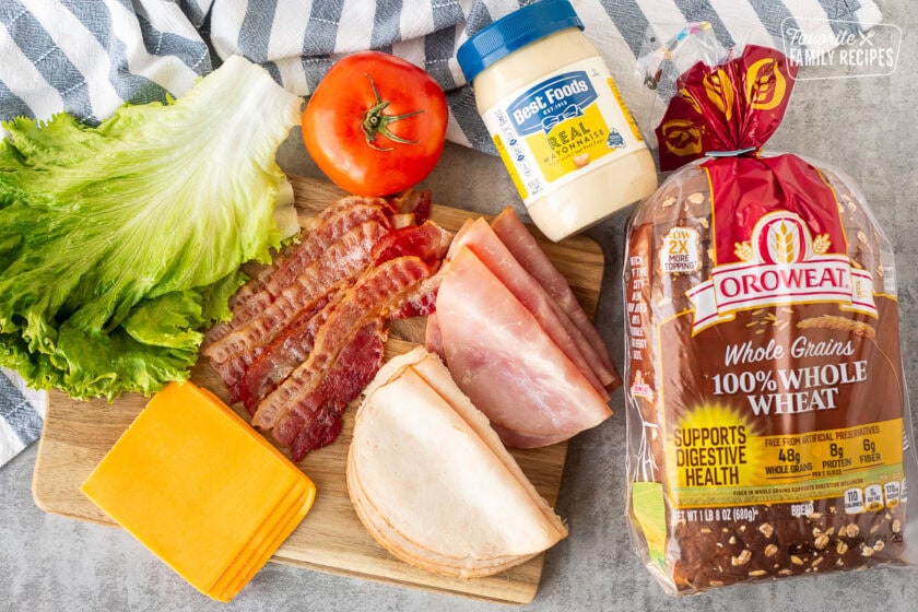 Club Sandwich on Wheat Bread
