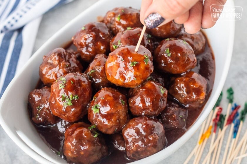 Grape Jelly Meatballs