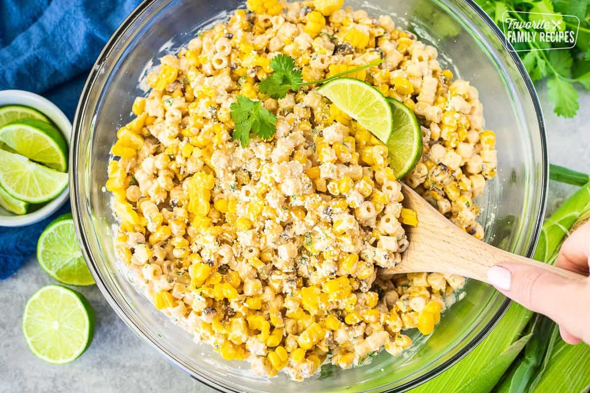 Elote Pasta Salad (Mexican Street Corn Pasta Salad)