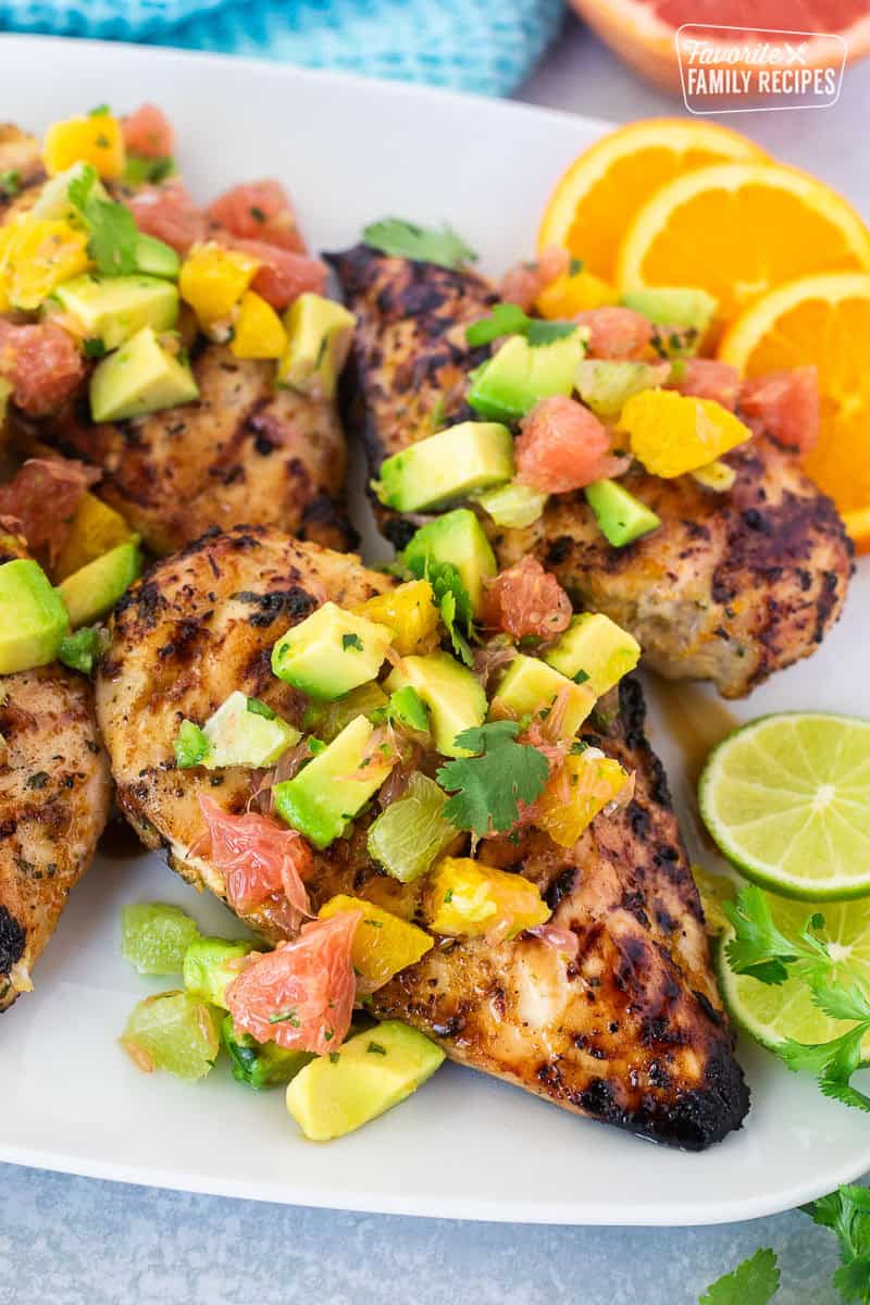Citrus Chicken with Citrus Avocado Salsa