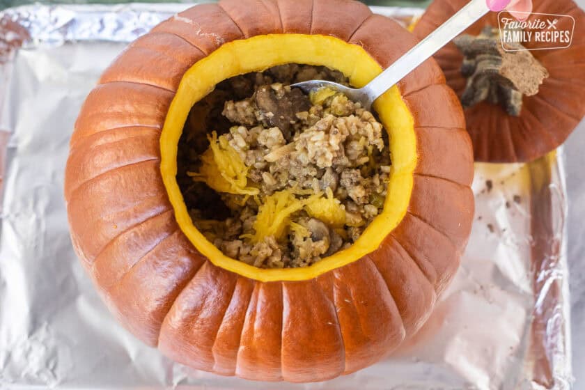 Dinner in a Pumpkin