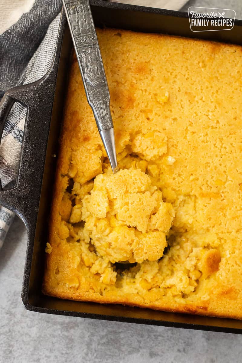 Easy Cornbread Pudding (Only 5 Minutes Prep)